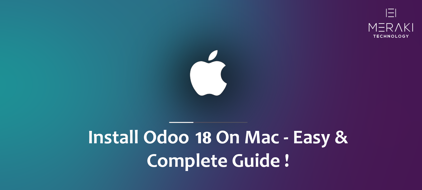 How to Install Odoo 18 on Mac | Meraki Technology